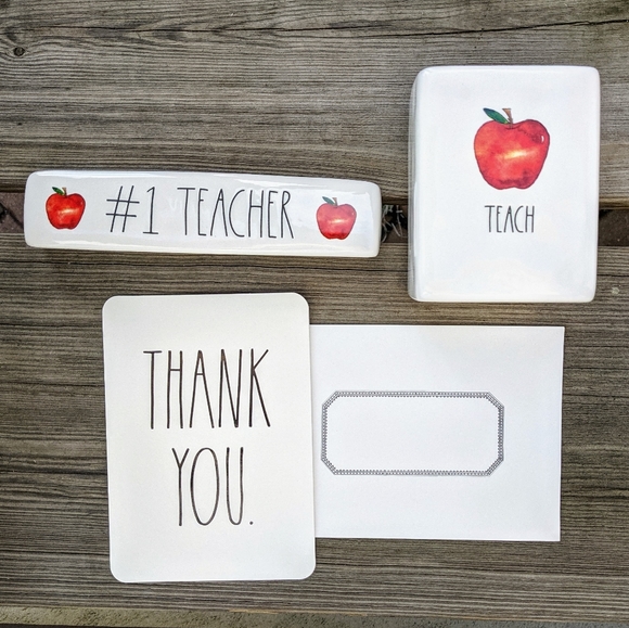 Rae Dunn | Office | Rae Dunn Pen Holder Desk Sign Teacher Set | Poshmark